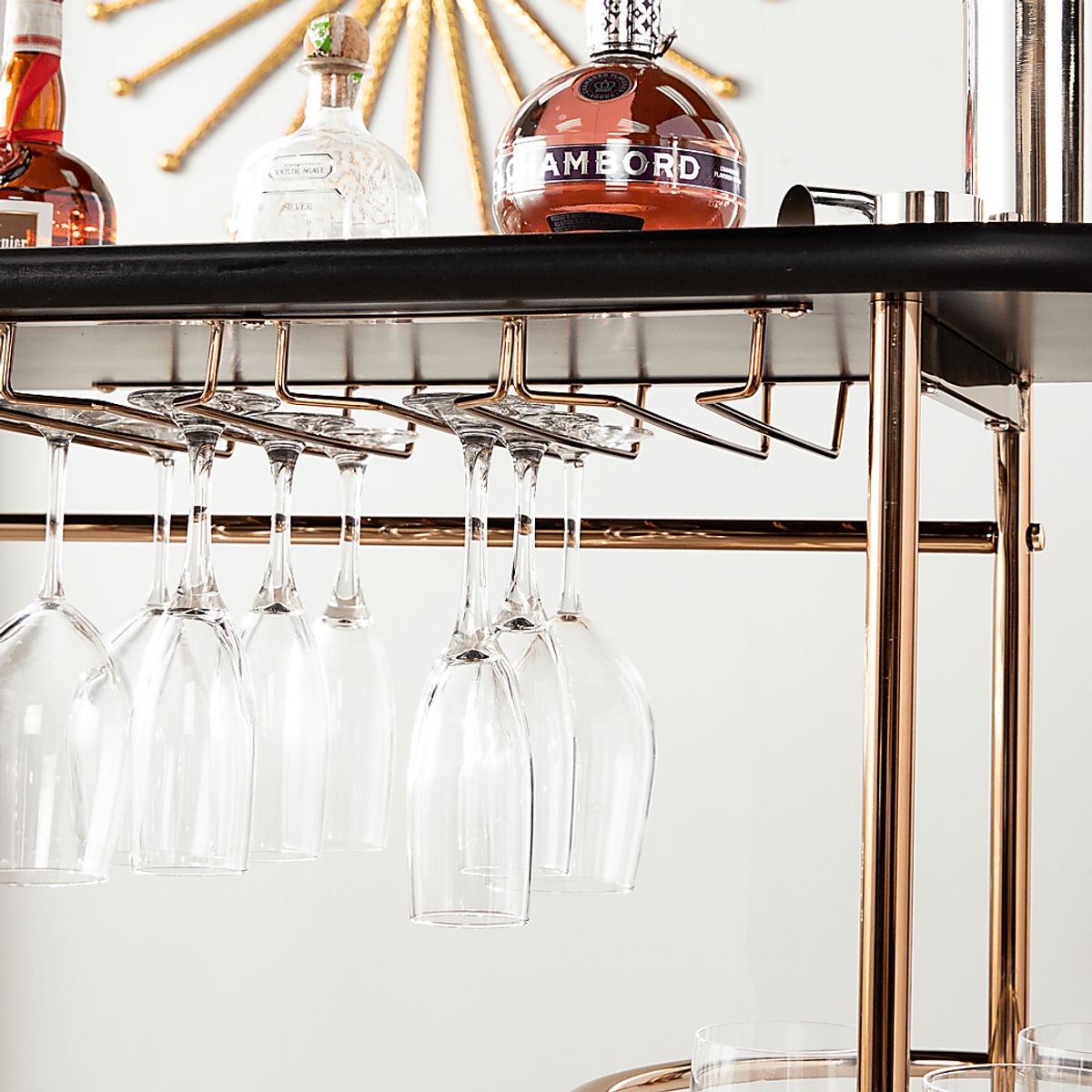 Dyrehaven Black Black,Colors Bar Cart | Rooms to Go