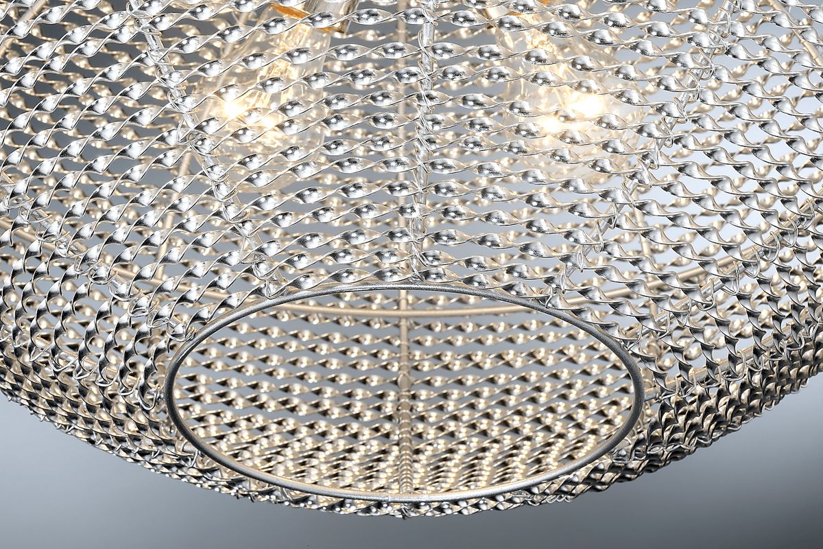 Eagle View Point Silver Gray Pendant | Rooms to Go