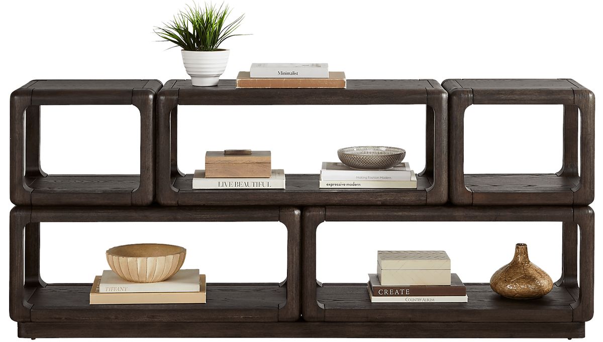 Eaglebrooke Brown Dark Wood Credenza | Rooms to Go