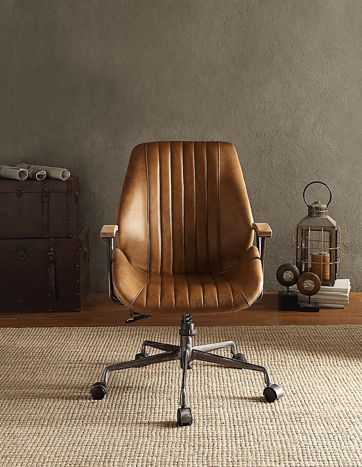 Earnest Tan Beige,Brown Desk Chair | Rooms to Go