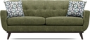 East Side 2 Pc Avocado Green Chenille Fabric Living Room Set With Sofa ...