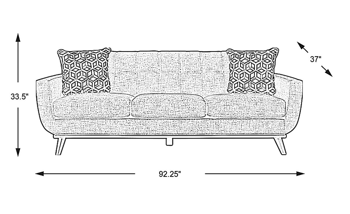 East Side Avocado Sofa - Rooms To Go