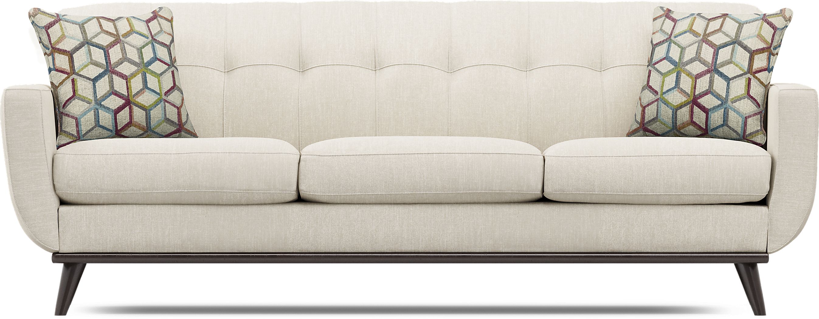 East Side Sand Beige Chenille Fabric Sofa | Rooms to Go