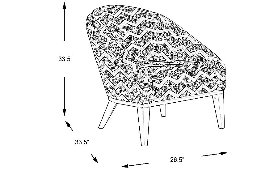 East Side Tweeter Black Accent Chair - Rooms To Go