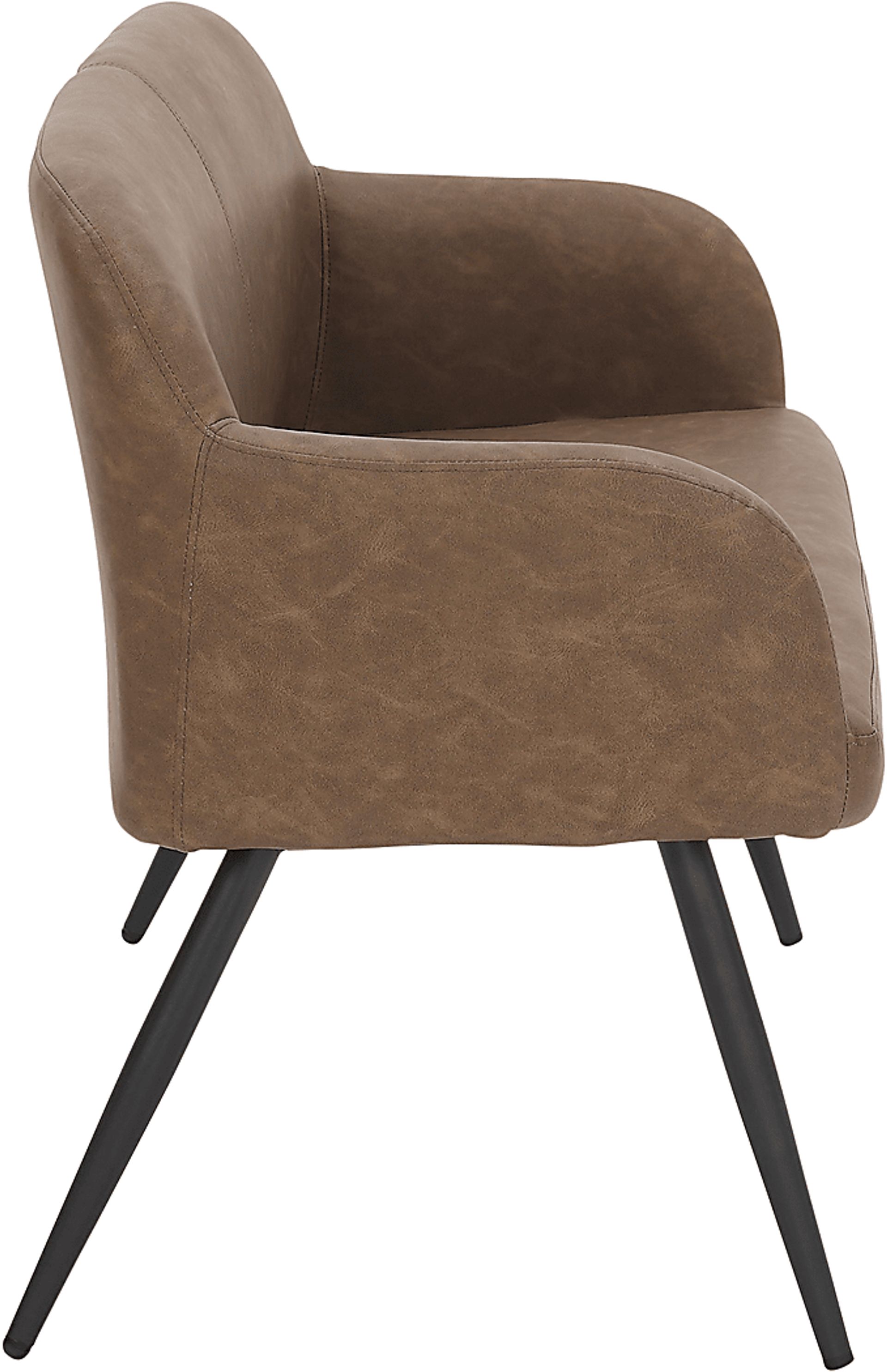 Eastchase Espresso Brown Polyurethane Fabric Bench | Rooms to Go
