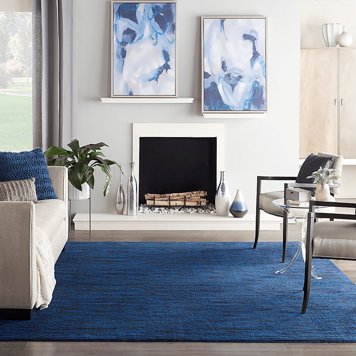 Easthagen Midnight Blue Rugs | Rooms to Go
