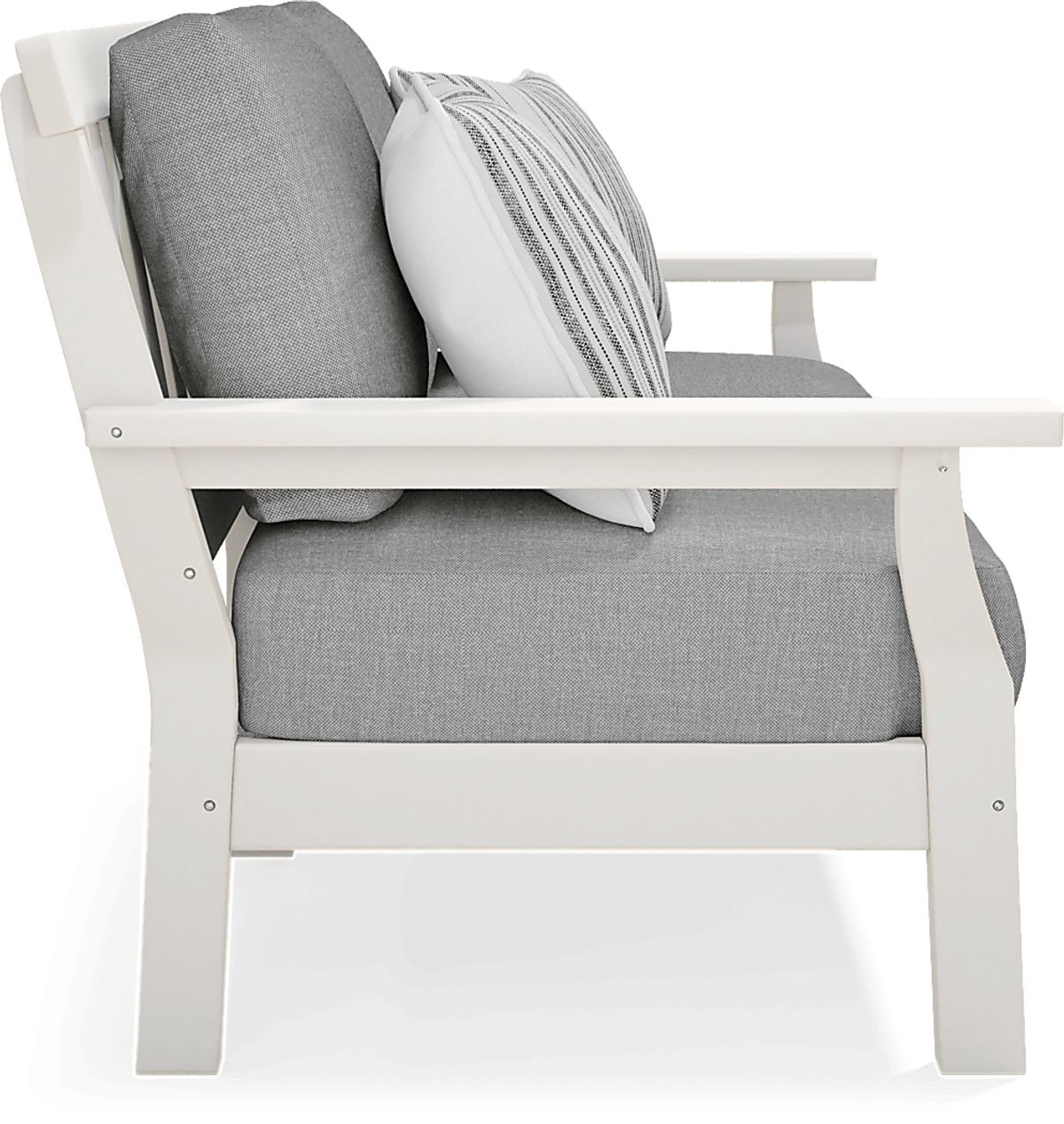 Fifth & Shore Eastlake 4 Pc White Colors,White Pewter Gray Outdoor ...