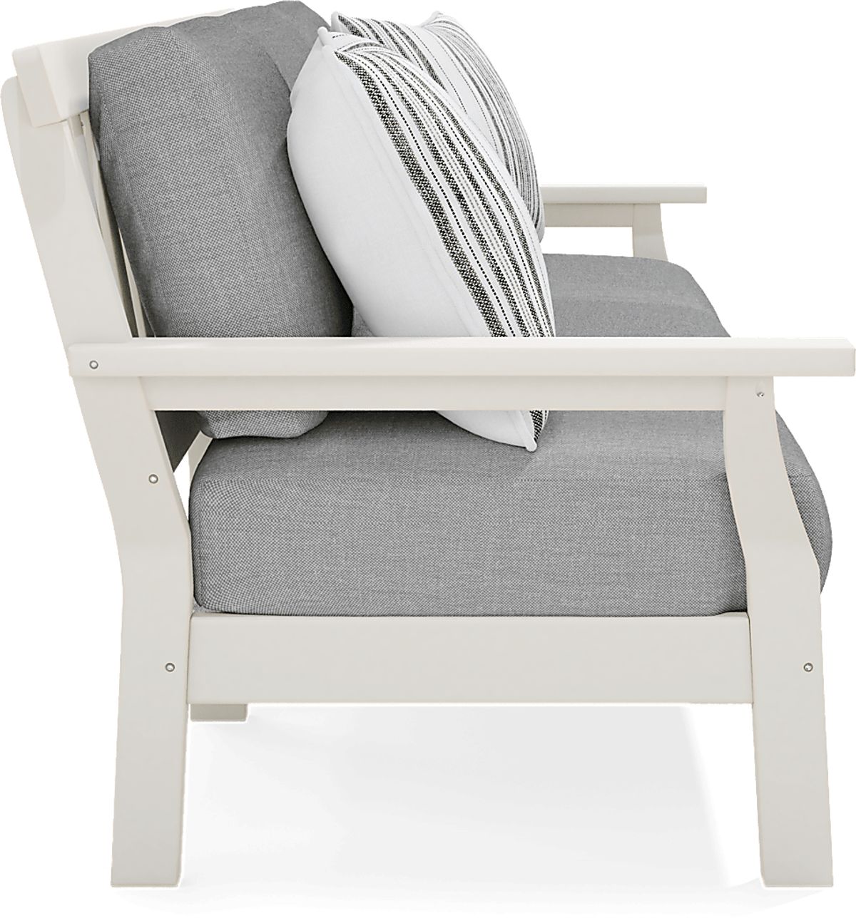 Fifth & Shore Eastlake 4 Pc White Colors,White Pewter Gray Outdoor ...
