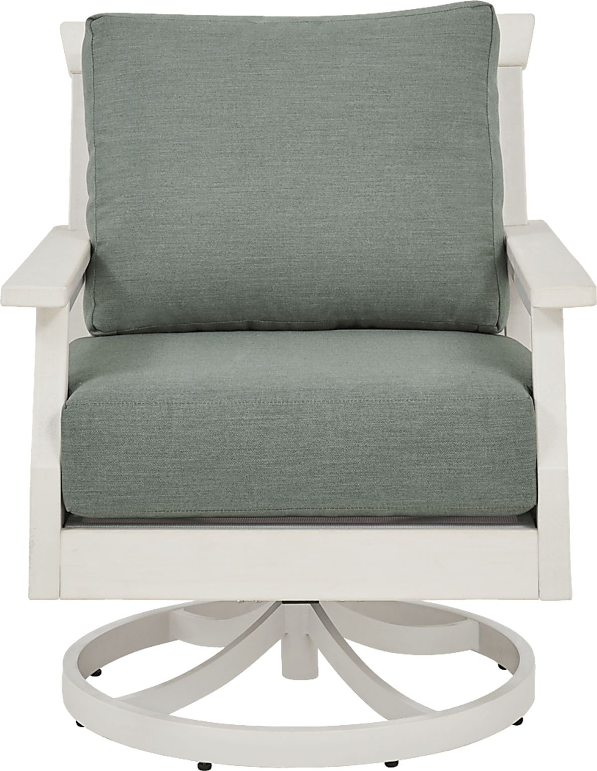 Fifth & Shore Eastlake White Colors,White Jade Green Outdoor Swivel ...