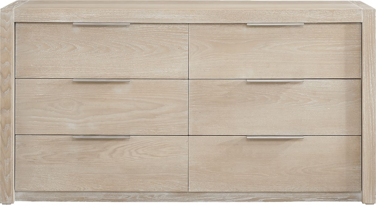 Easton Park 5 Pc Natural Light Wood White Queen Bedroom Set With 3 Pc ...