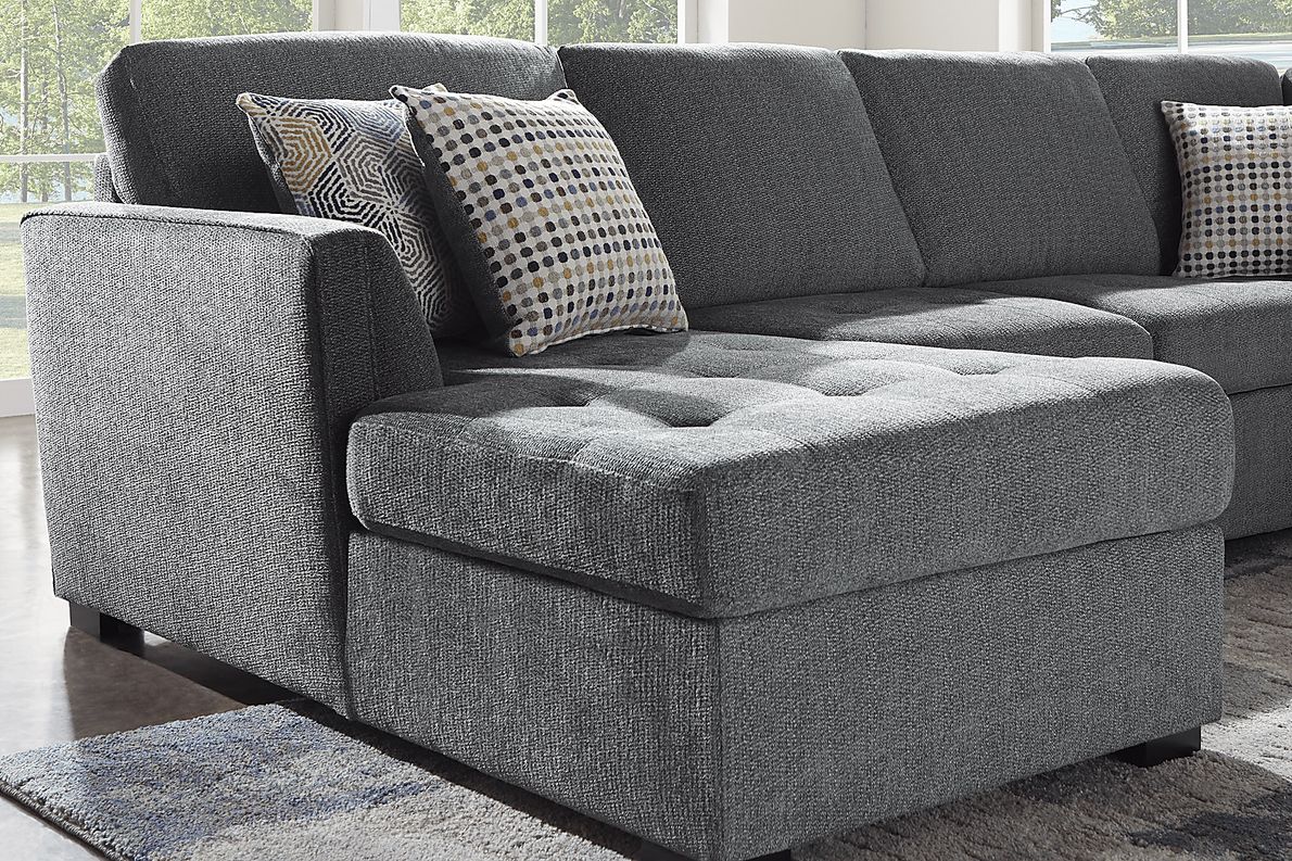 Eaton Heights Denim 7 Pc Sleeper Sectional Living Room - Rooms To Go