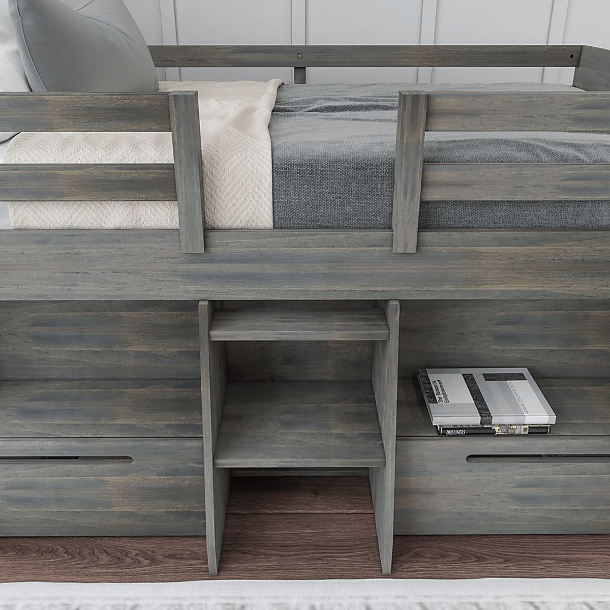 Edenberry Gray Loft Bed | Rooms to Go