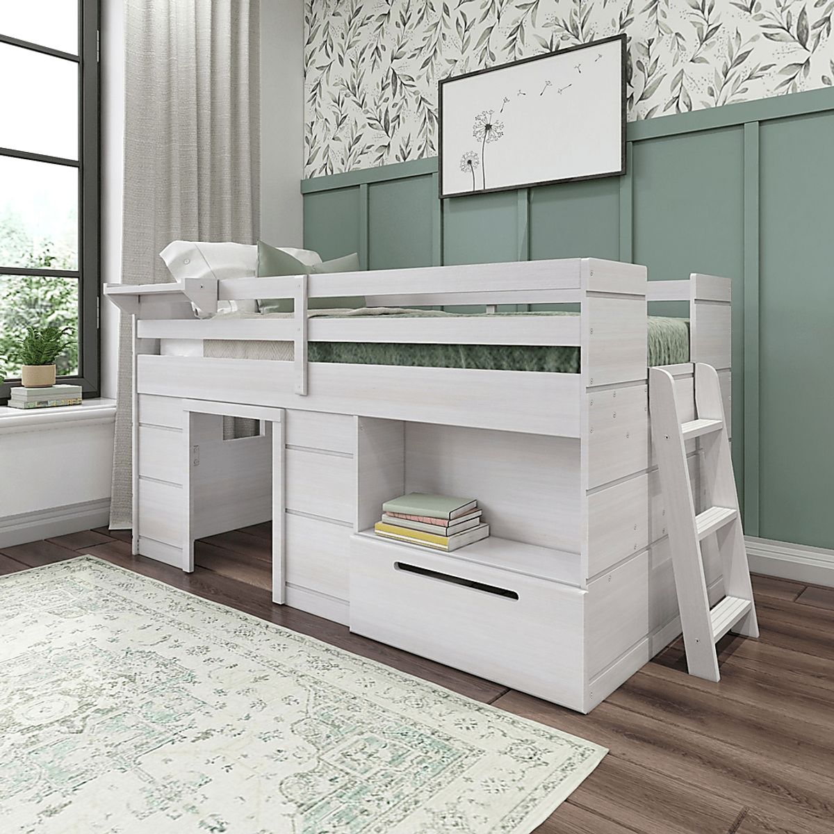 Edenberry White Colors,White Loft Bed | Rooms to Go