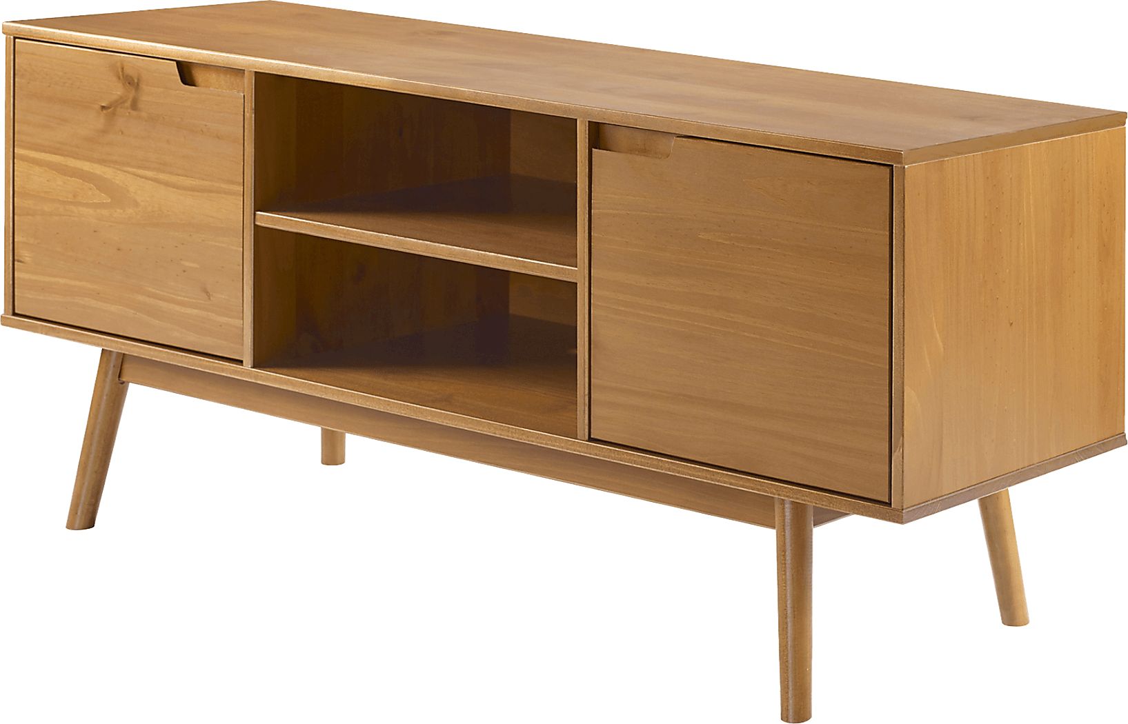 Edford Caramel Light Wood Console | Rooms to Go