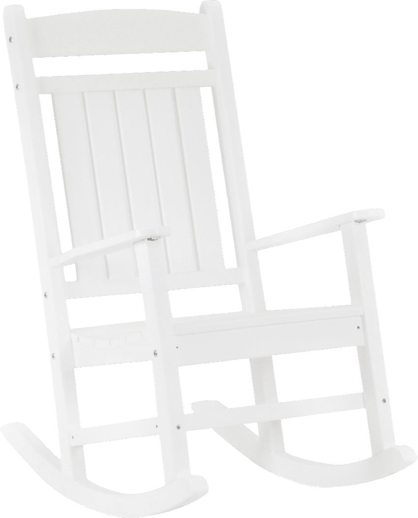 Edgarton Traditional White Outdoor Rocker - Rooms To Go