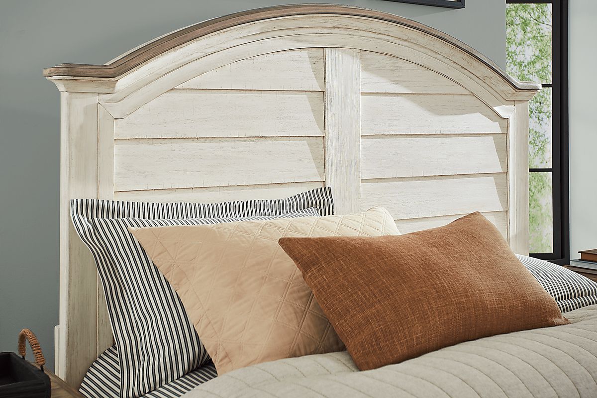 Edisto Bay White Colors,White 3 Pc Queen Panel Bed | Rooms to Go