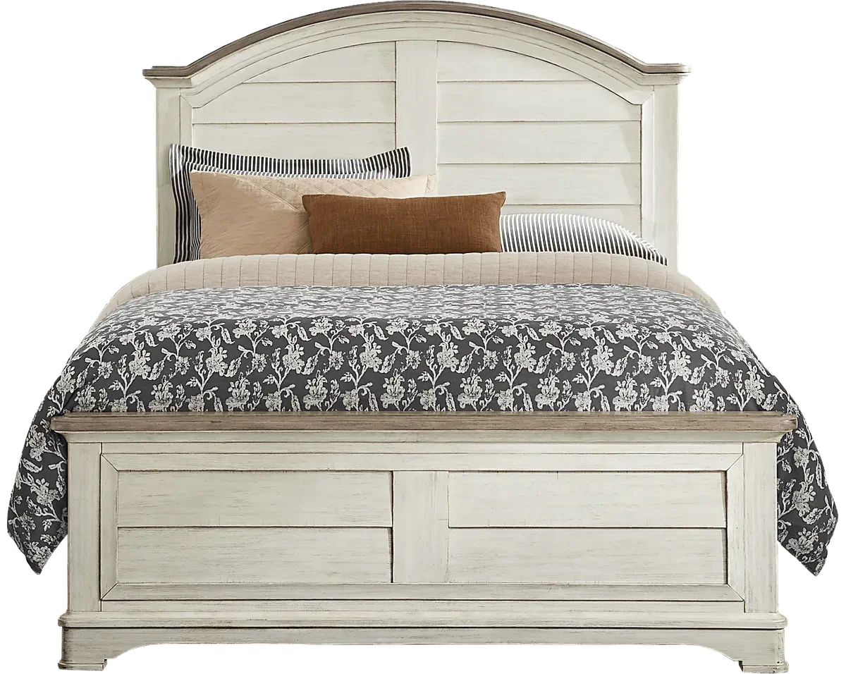 Edisto Bay White Colors,White 3 Pc Queen Panel Bed | Rooms to Go