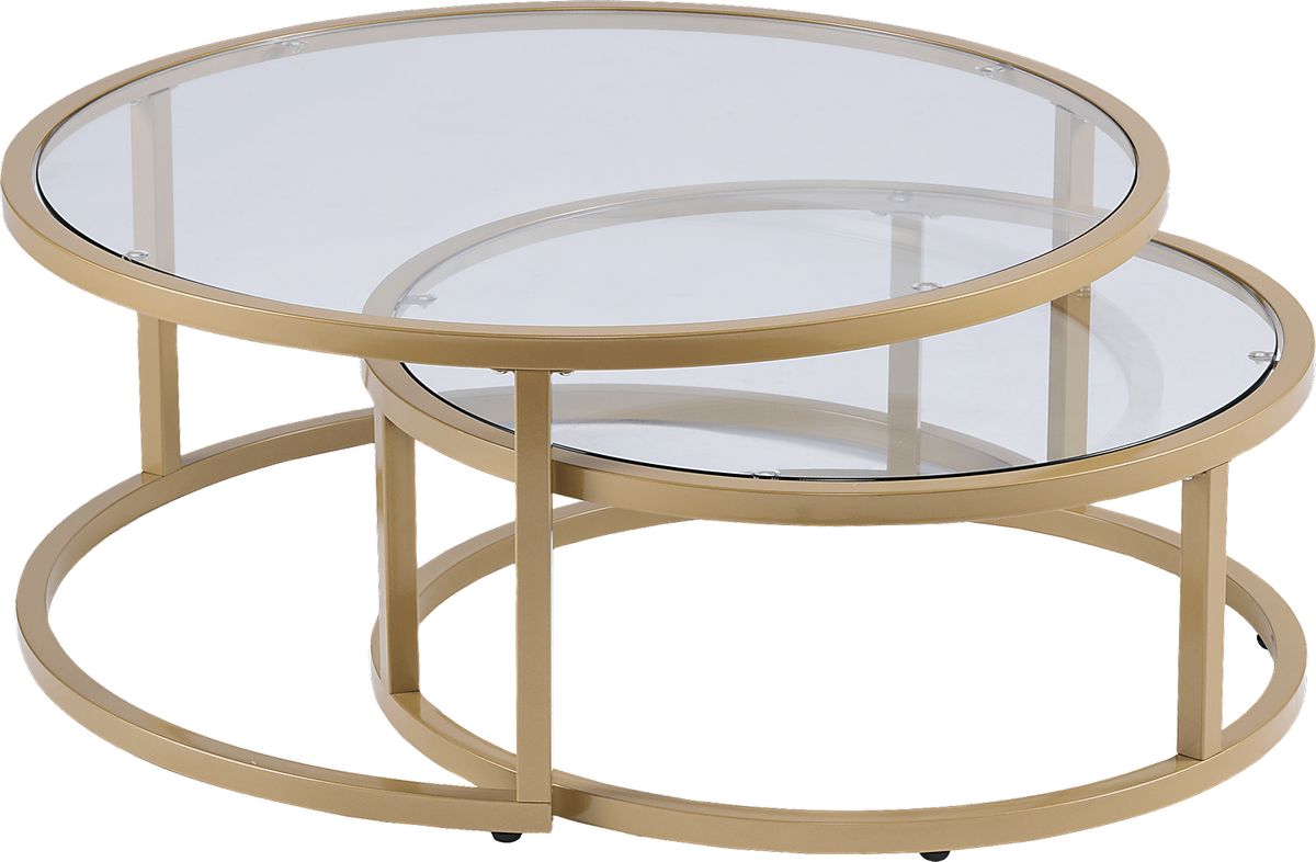 Edlie Gold Colors,Metal Cocktail Table | Rooms to Go