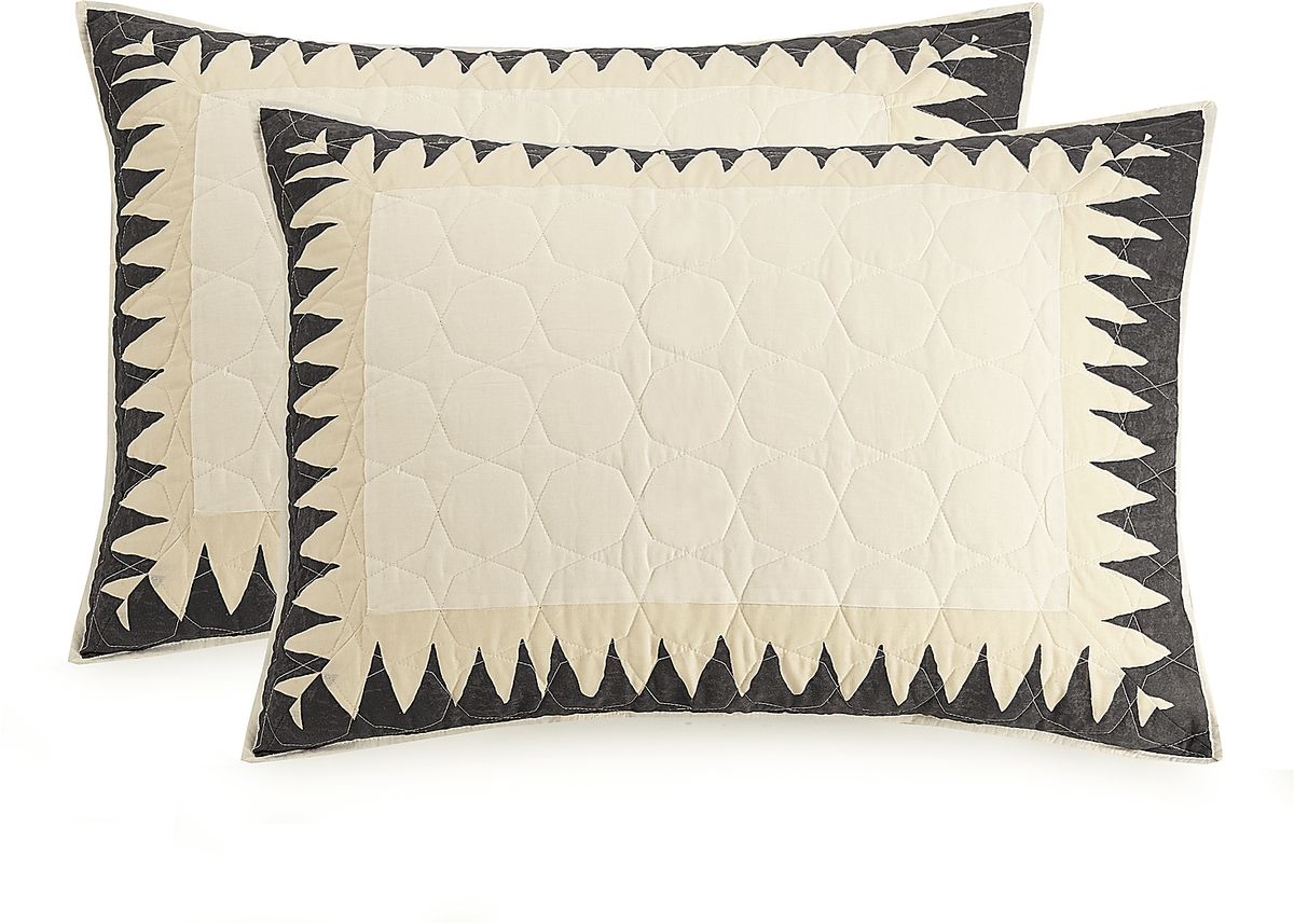 Edmarie Cream Beige Cotton Fabric Full,Queen Quilt Set | Rooms to Go