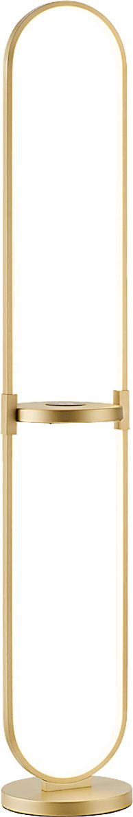 Ednam Avenue Gold Yellow Floor Lamp - Rooms To Go