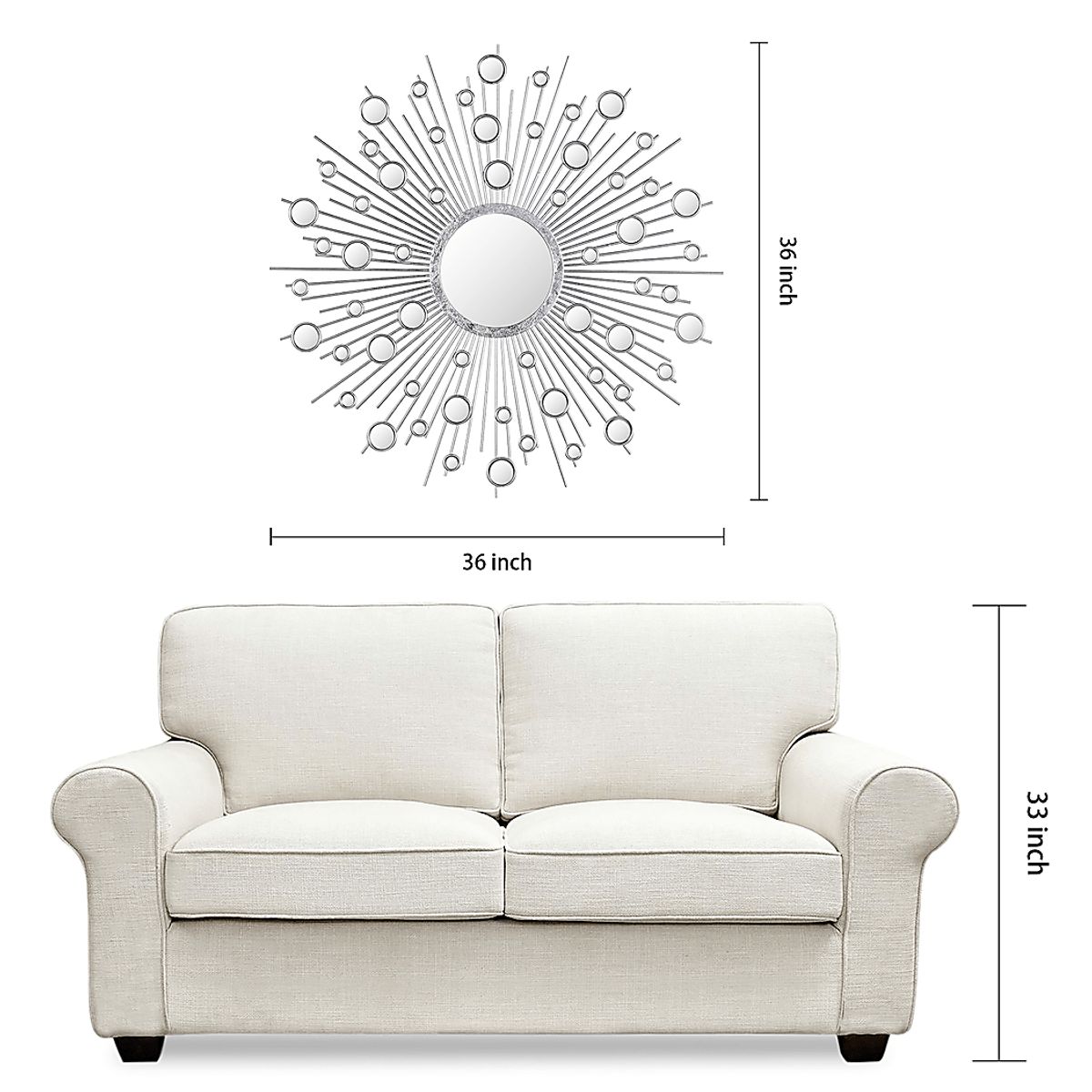 Edries Silver Gray Mirror | Rooms to Go