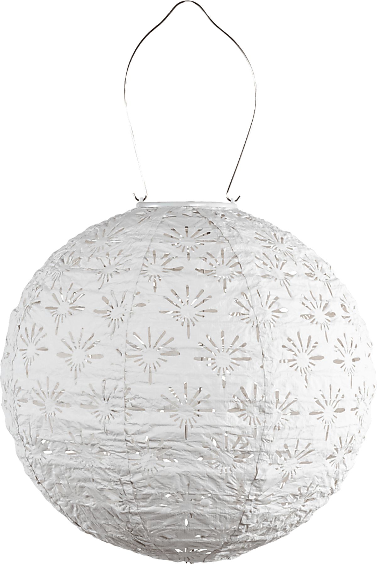 Eger Club White Outdoor Lantern | Rooms to Go
