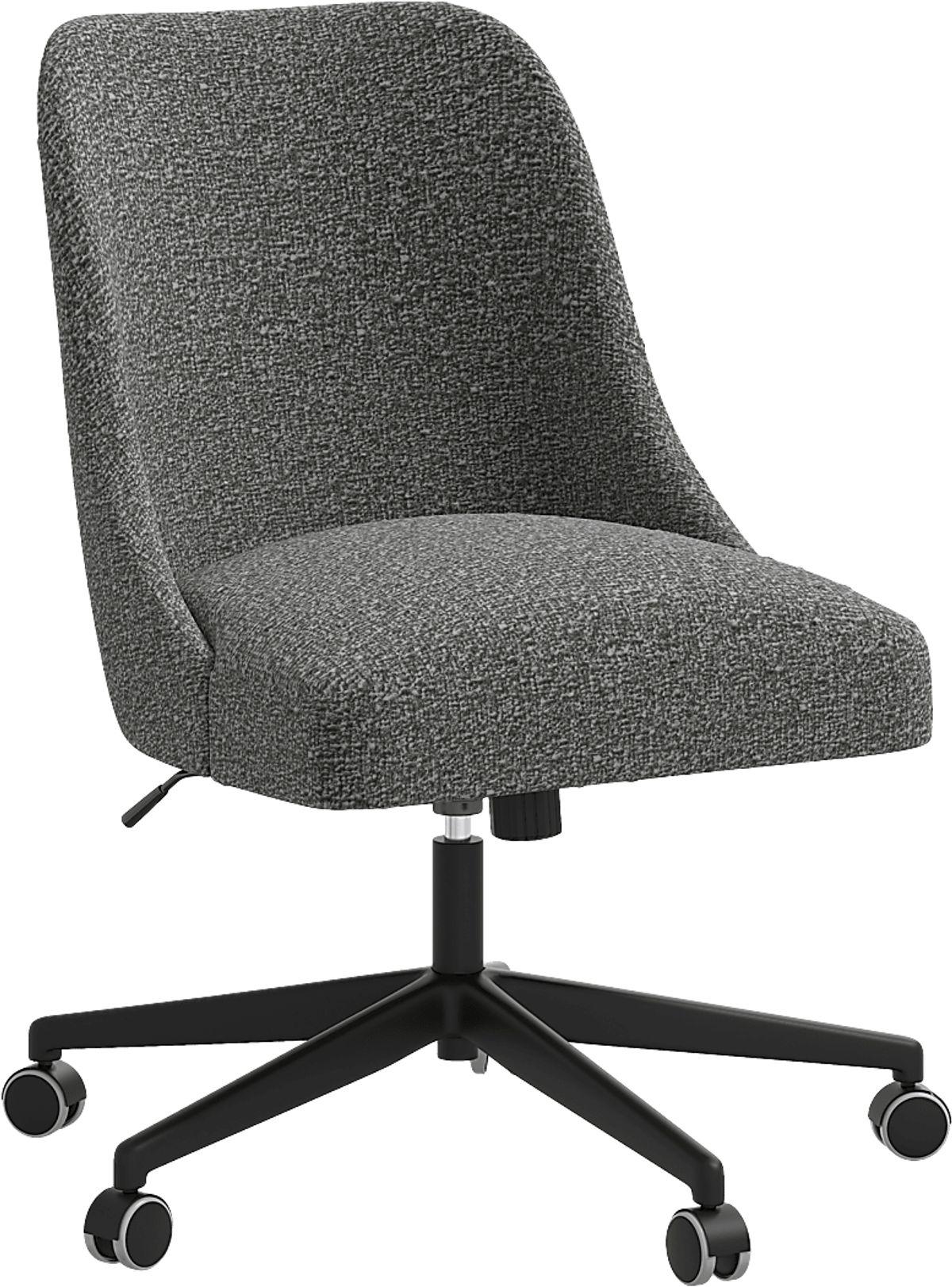 Elbe Gray Polyester Fabric Desk Chair | Rooms to Go