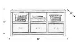 Eldon Square Gray Console | Rooms to Go