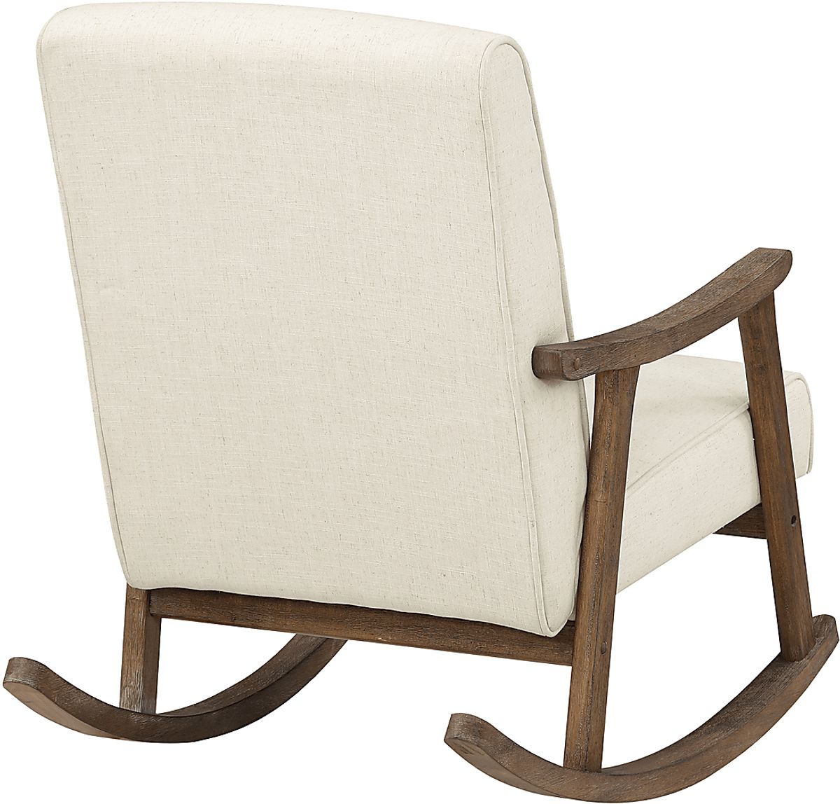 Eldonlee II Cream Beige Polyester Fabric Rocker Accent Chair | Rooms to Go
