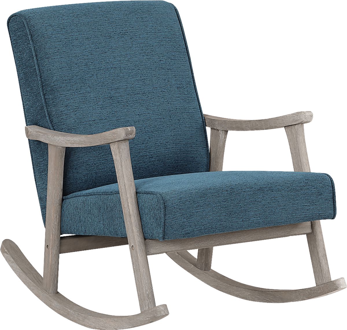 Eldonlee III Blue Polyester Fabric Rocker Accent Chair | Rooms to Go
