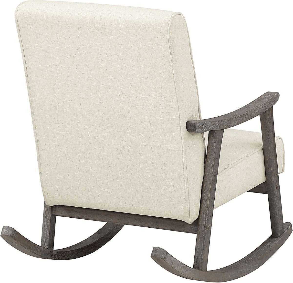 Eldonlee III Cream Beige Polyester Fabric Rocker Accent Chair | Rooms to Go