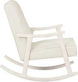 Eldonlee IV Cream Beige Polyester Fabric Rocker Accent Chair | Rooms to Go