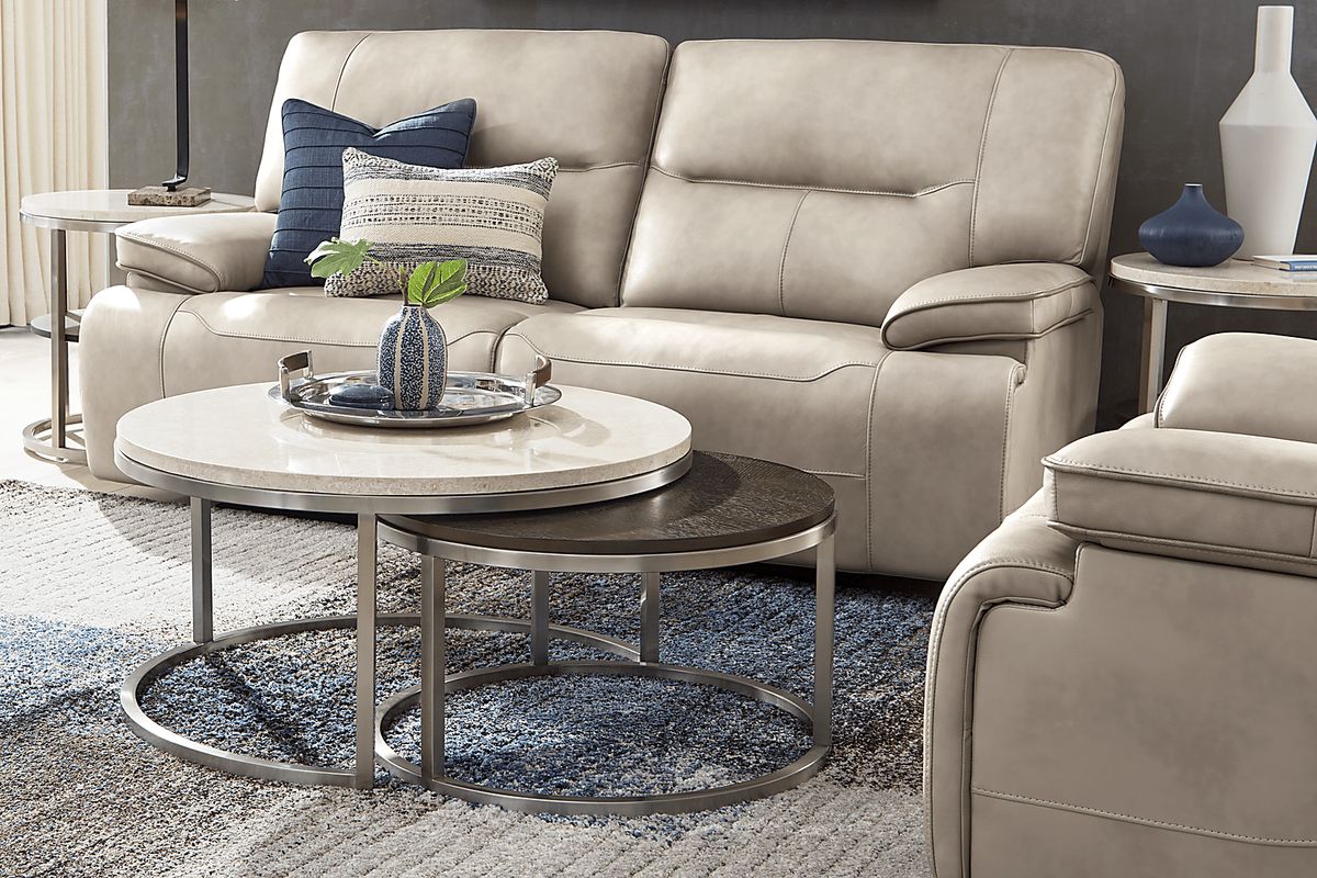 Eldren Tobacco Dark Wood 3 Pc Table Set | Rooms to Go