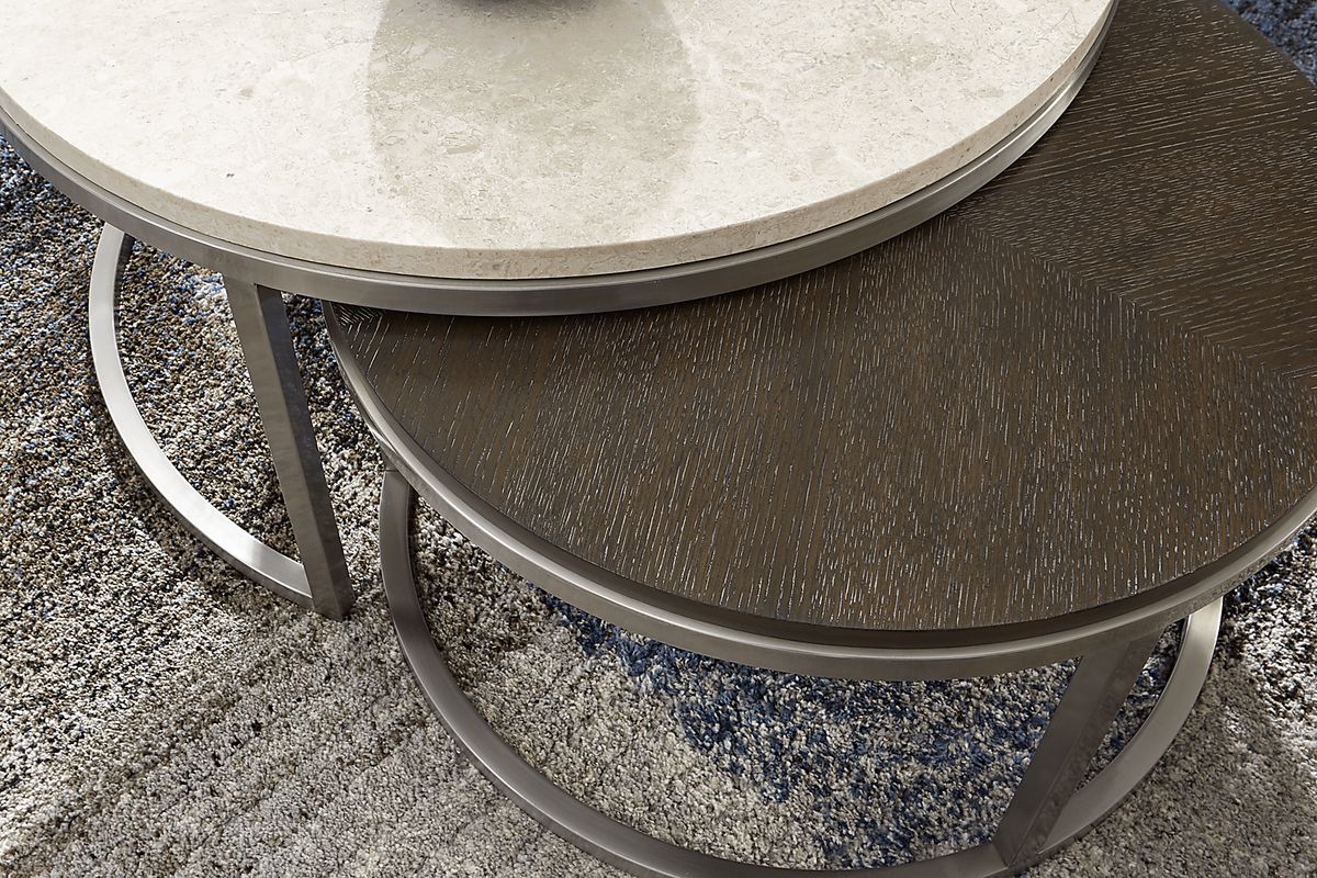 Eldren Tobacco Dark Wood 3 Pc Table Set | Rooms to Go