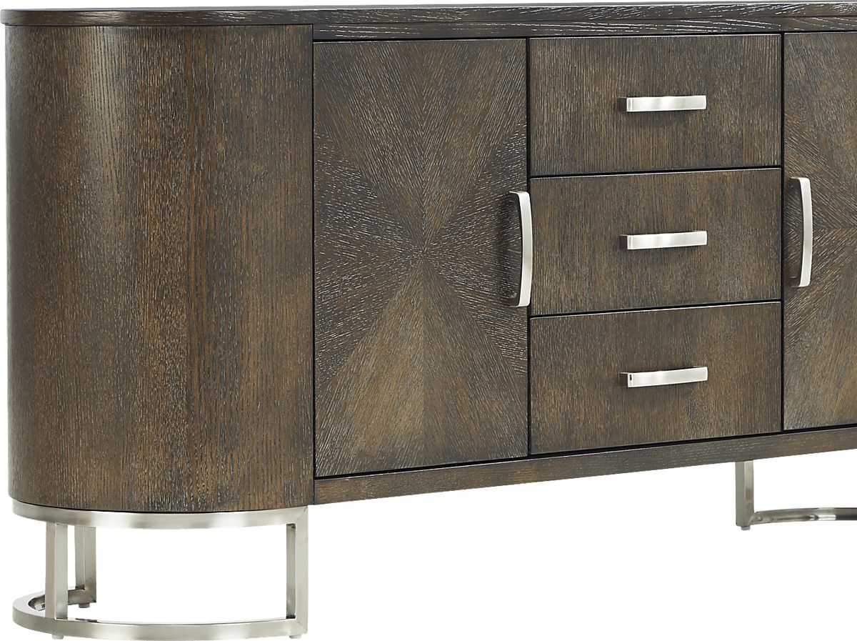 Eldren Tobacco Dark Wood Console | Rooms to Go