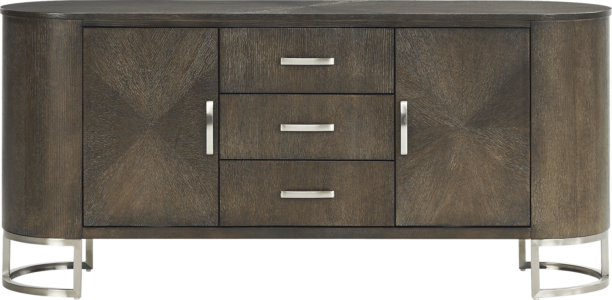 Eldren Tobacco Dark Wood Console | Rooms to Go