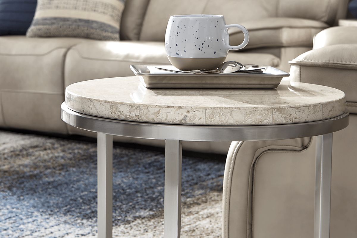 Eldren Tobacco Dark Wood Chairside Table | Rooms to Go