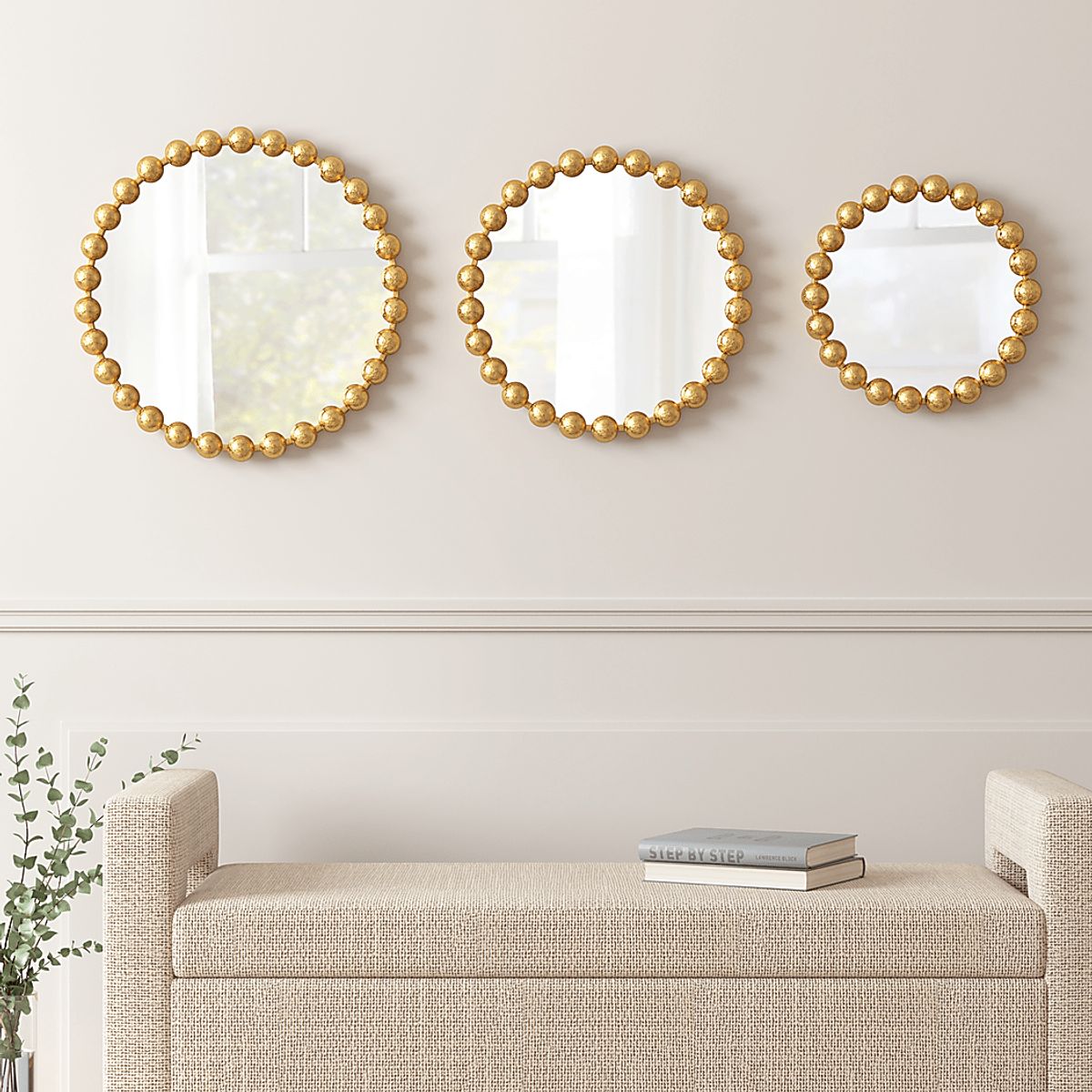 Elecoms Gold Yellow Mirror, Set Of 3 | Rooms to Go
