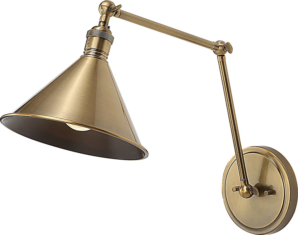 Eliana Lane Brass Yellow Sconce | Rooms to Go