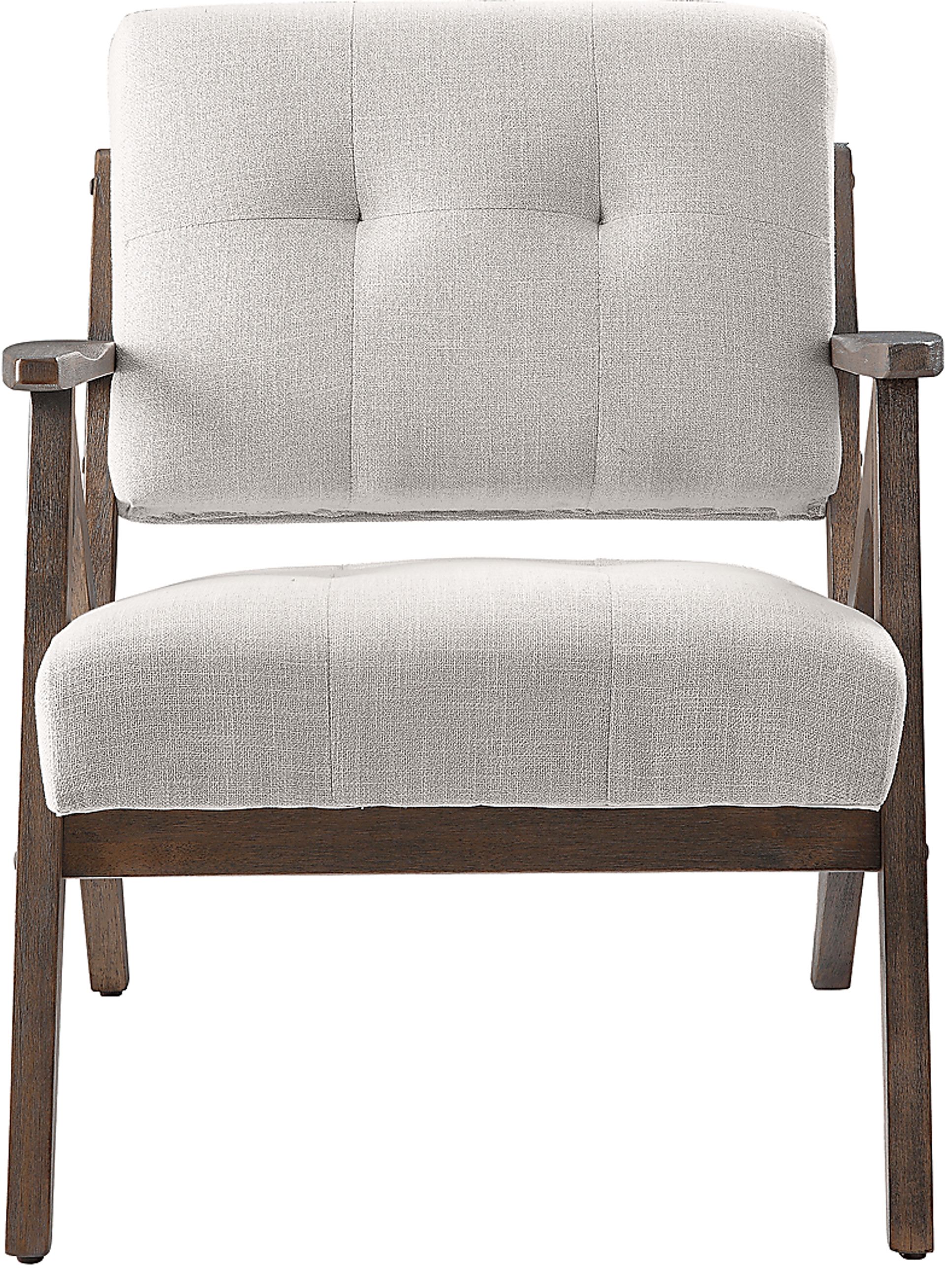 Eliona I Cream Beige Polyester Fabric Accent Chair | Rooms to Go