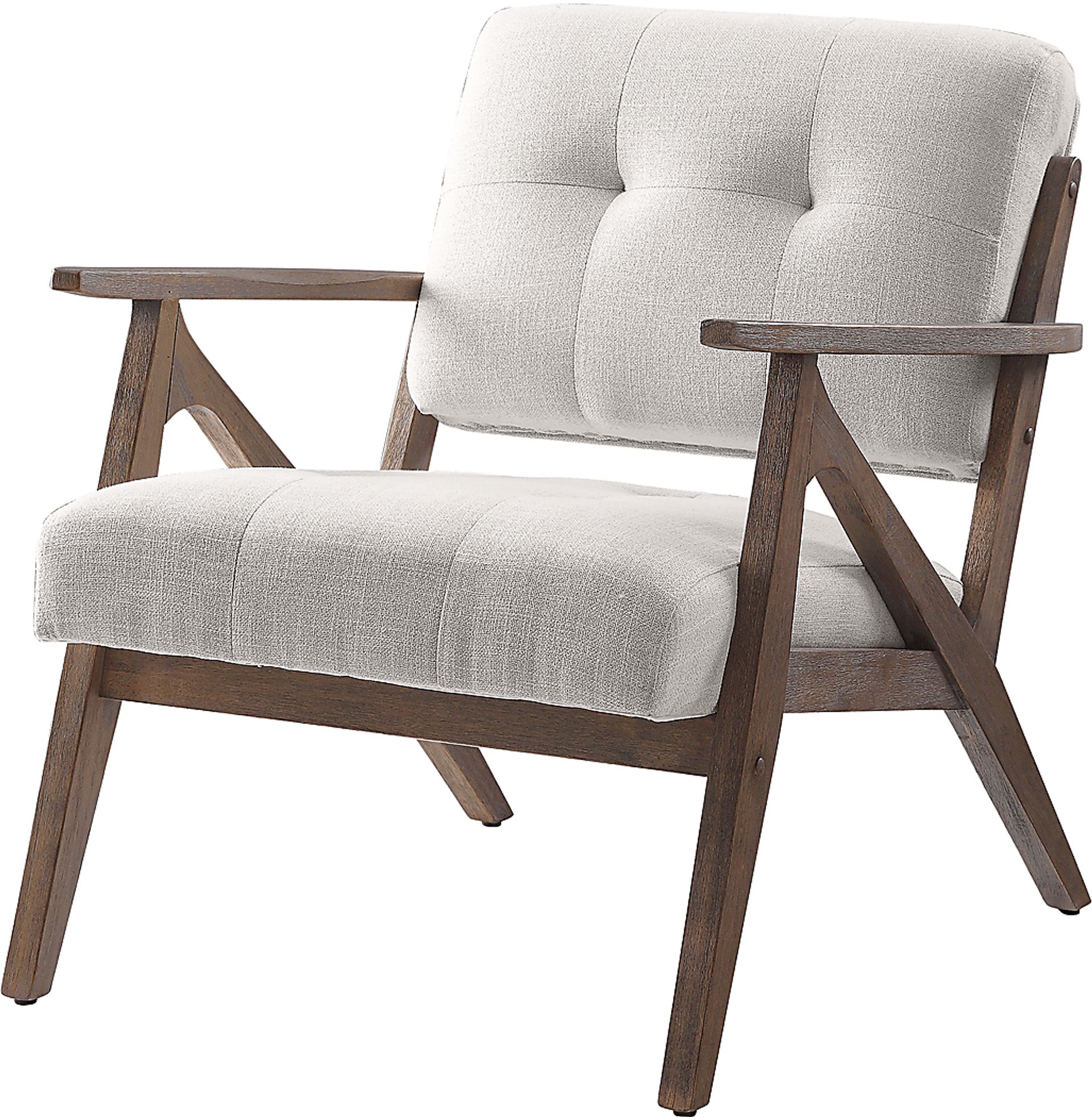 Eliona I Cream Beige Polyester Fabric Accent Chair | Rooms to Go