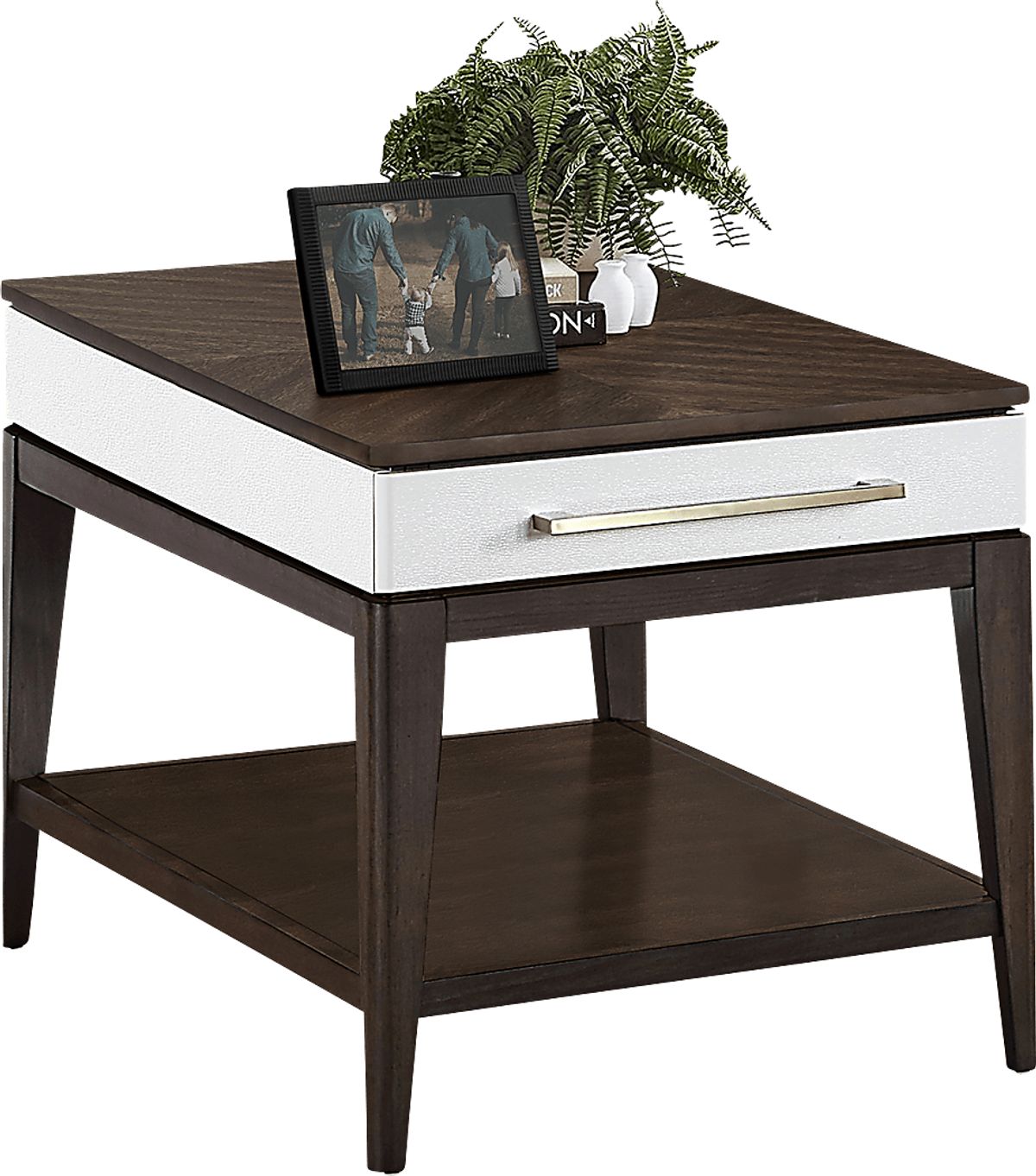 Elko Falls Espresso Dark Wood End Table | Rooms to Go