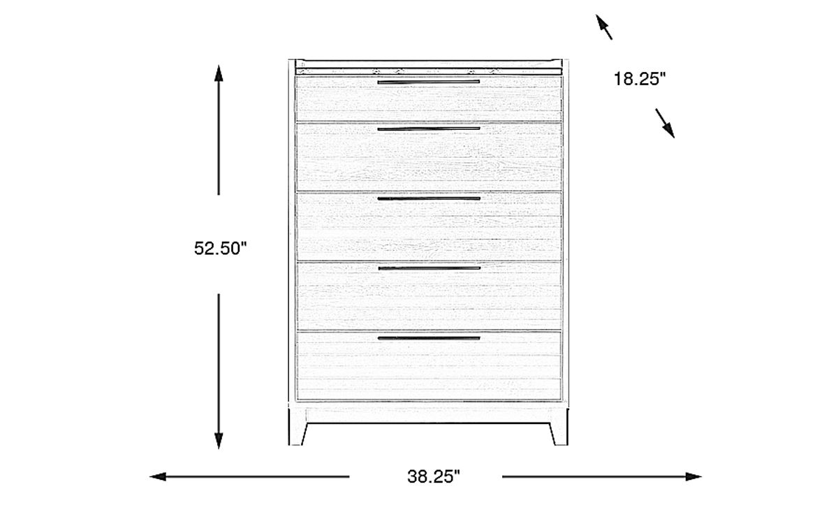 Ellenbrook Black Black,Colors Chest | Rooms to Go