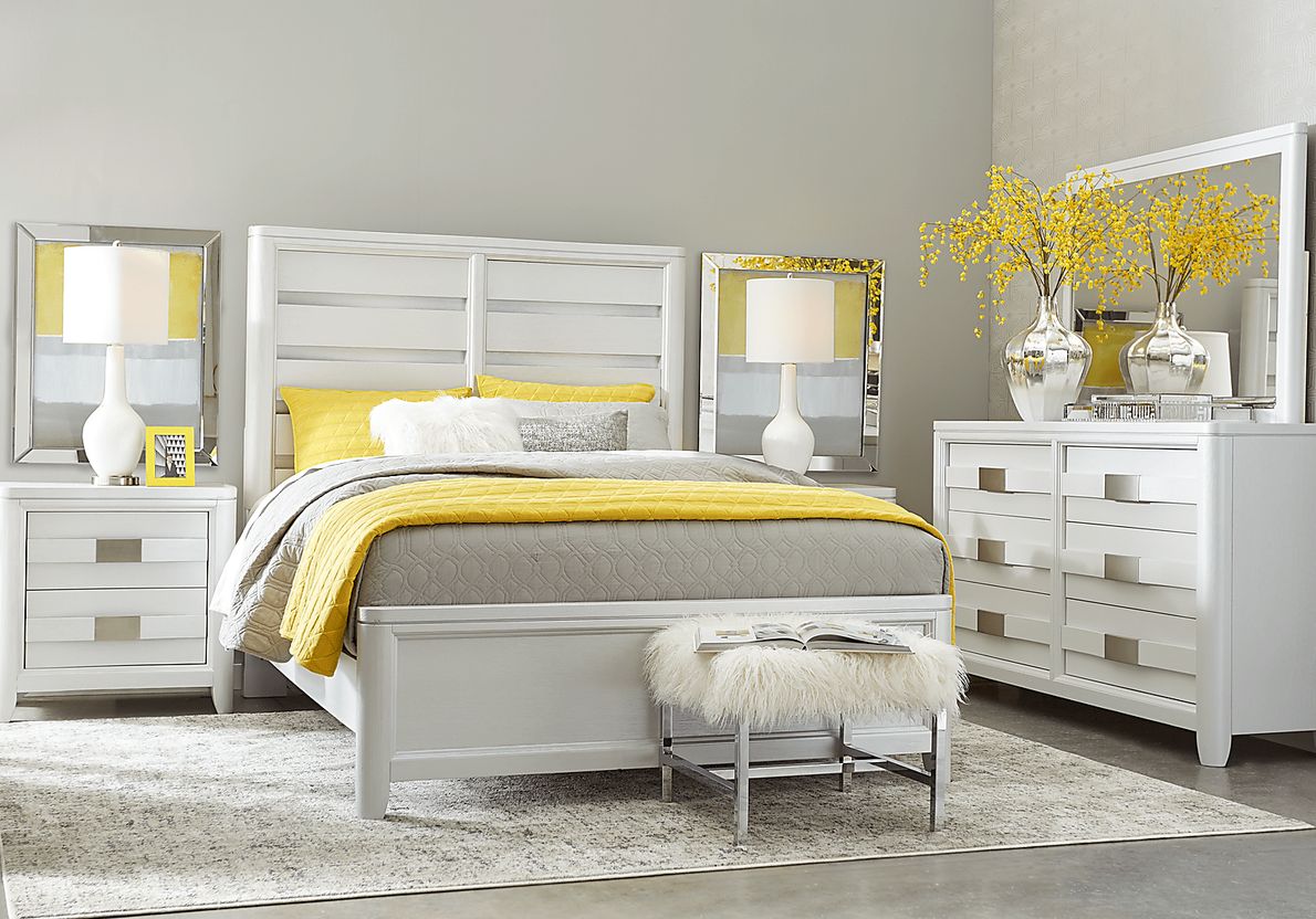 Elliot Park Platinum 5 Pc Queen Panel Bedroom - Rooms To Go