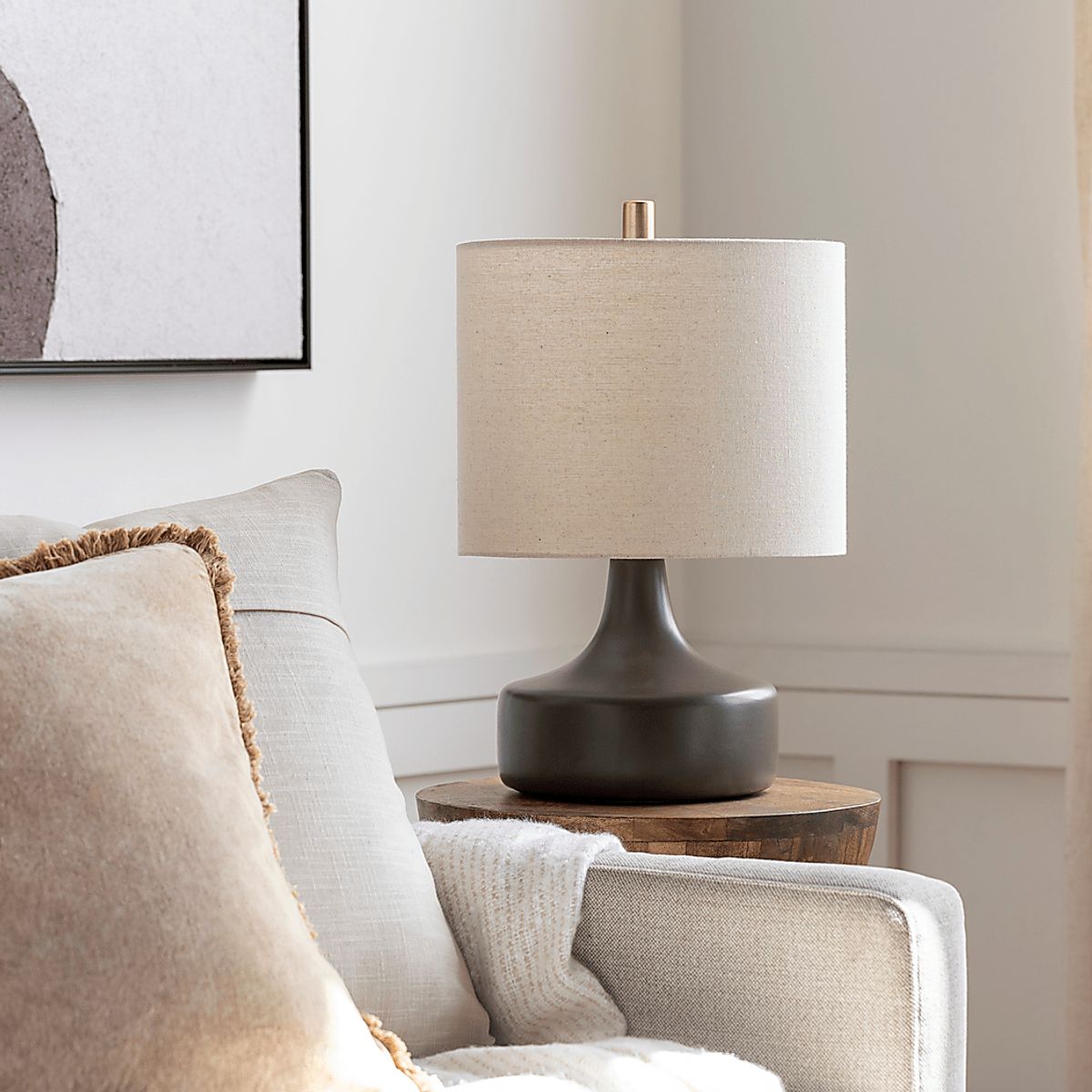 Ellzey Creek Olive Green Table Lamp | Rooms to Go