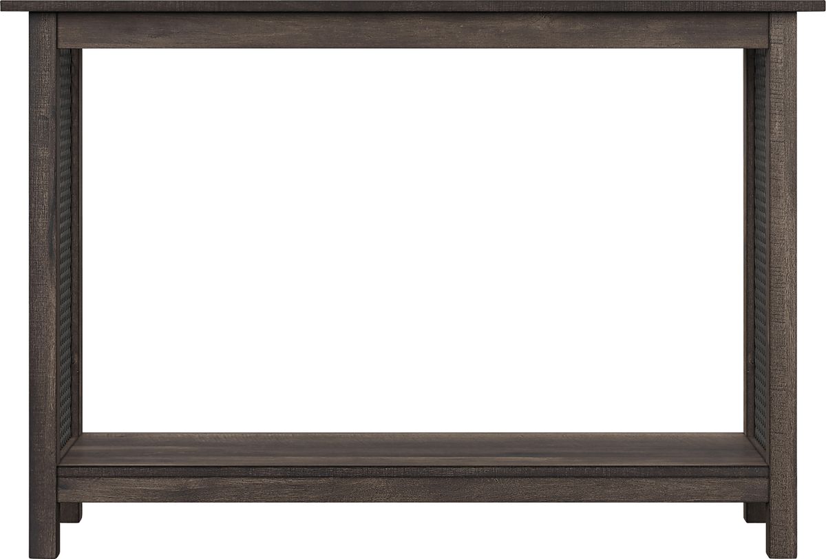 Elmbrook Dark Brown Wood Sofa Table | Rooms to Go