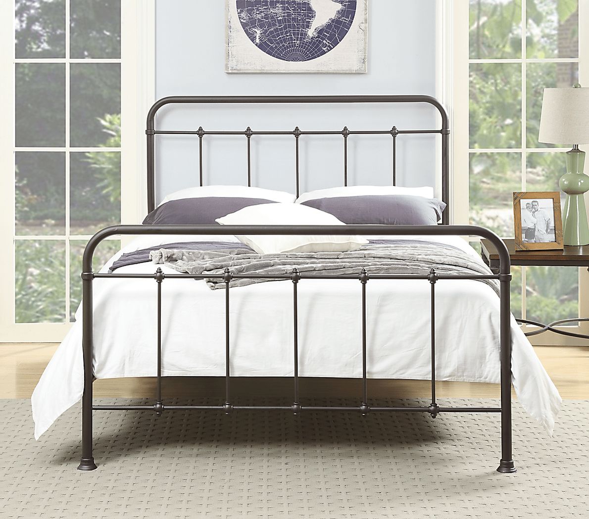 Elora Brown Queen Bed - Rooms To Go