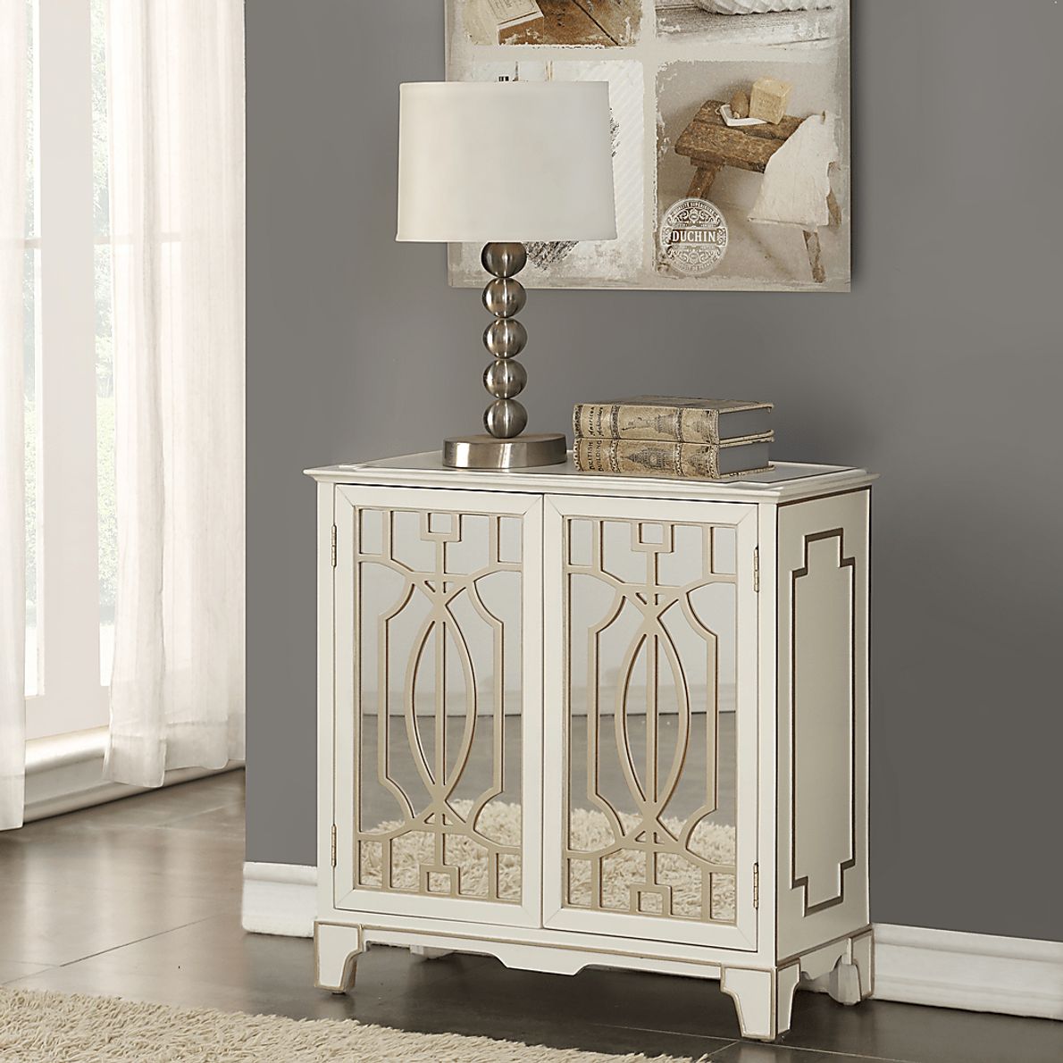 Elosen White Accent Cabinet - Rooms To Go