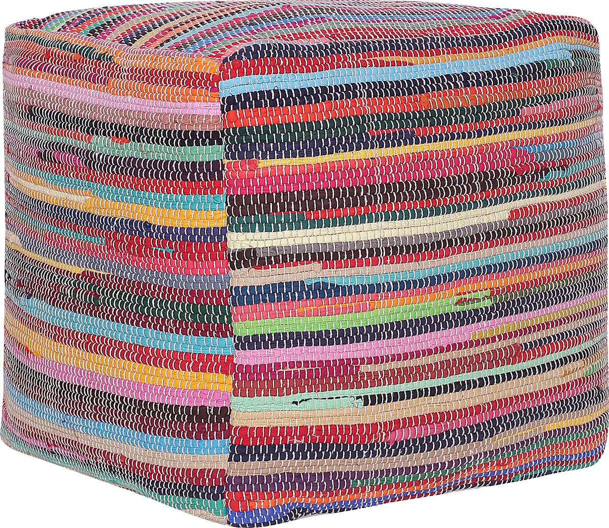 Elsabe Multi Cotton Fabric Poufs | Rooms to Go