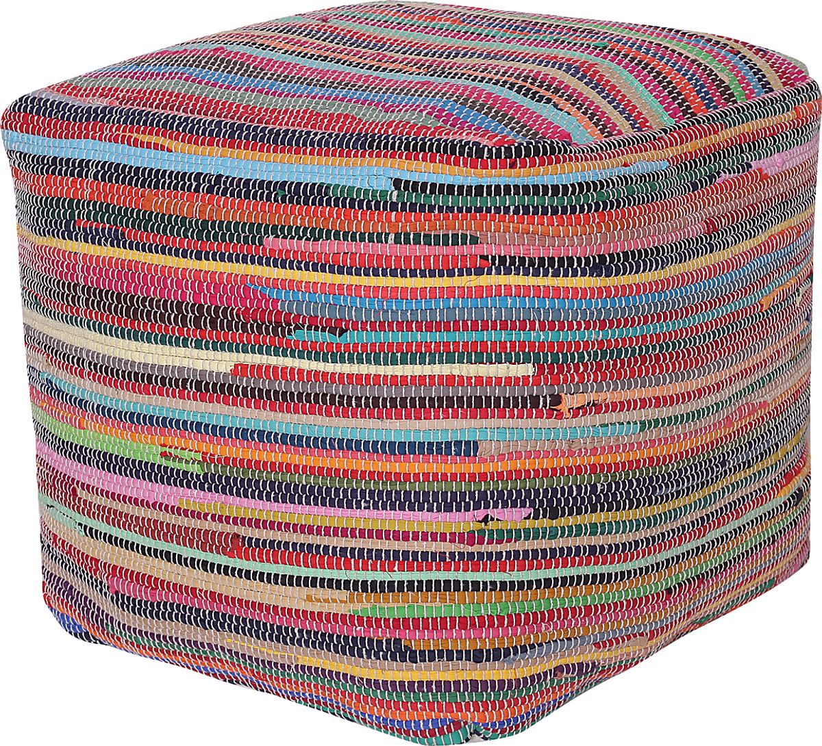 Elsabe Multi Cotton Fabric Poufs | Rooms to Go